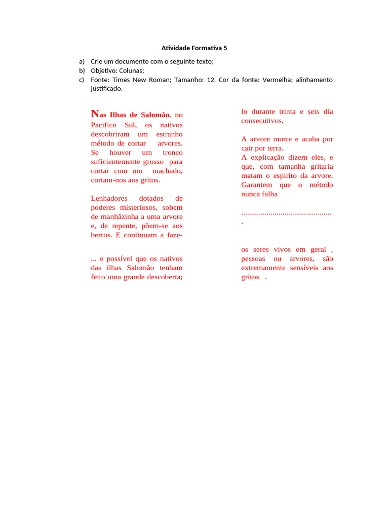 Atividade Formativa 5 | PDF