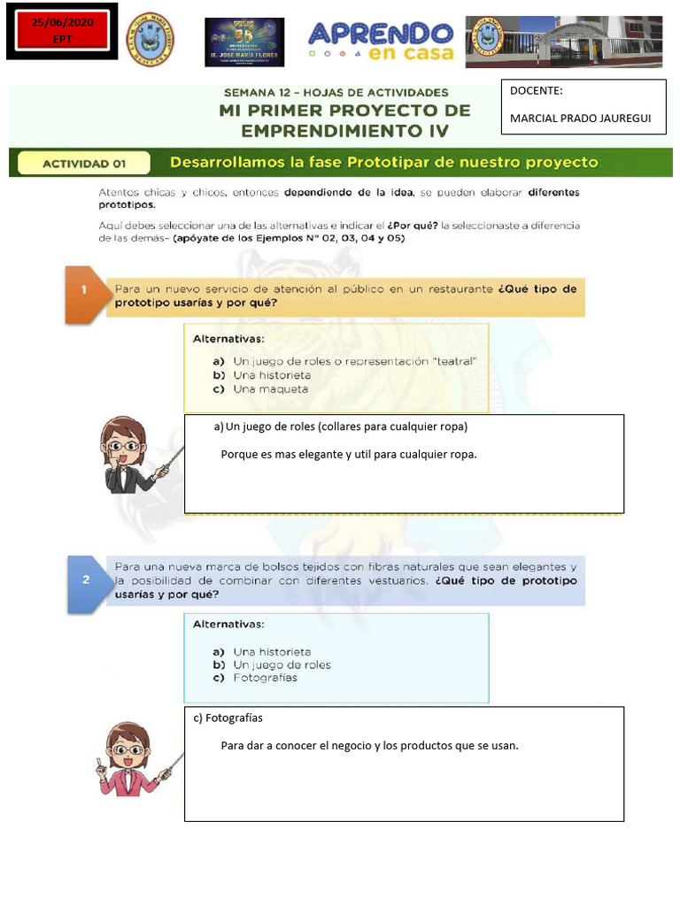 25-06-2020 Ept 3° 4° 5° Ficha | PDF