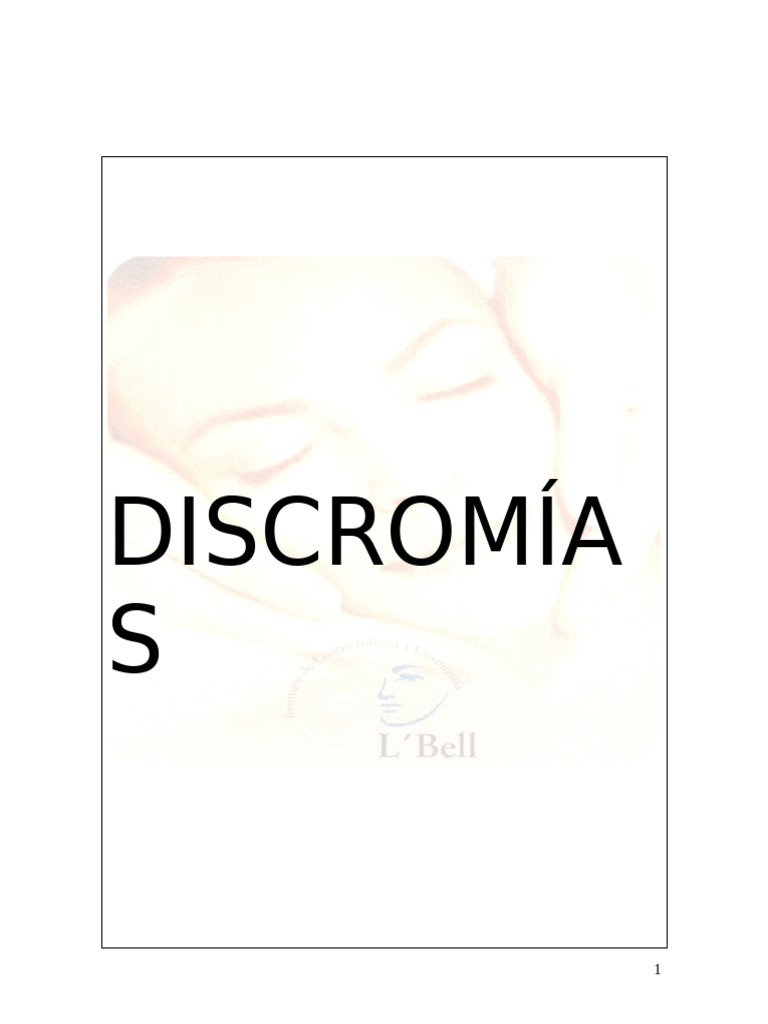 DISCROMIA APUNTE | PDF | Piel | Anatomía