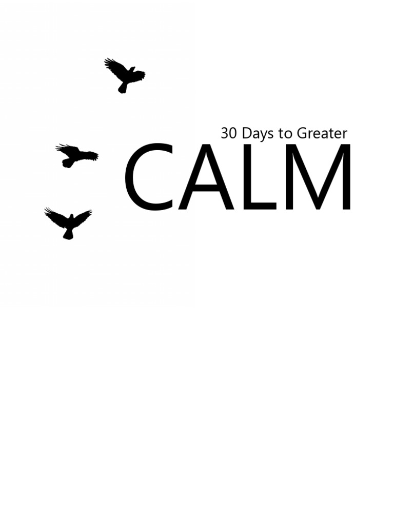 30 Days To CALM Mini Course | PDF | Fruit | Mindfulness