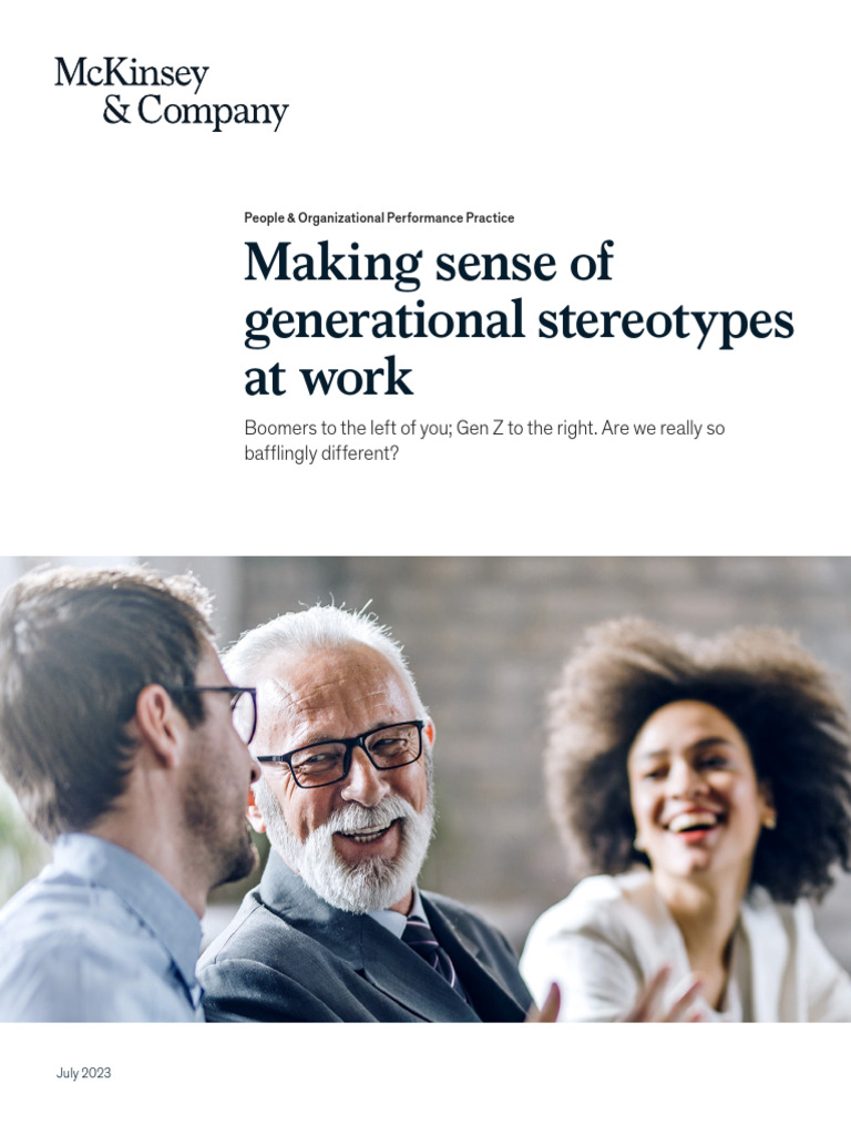 Making Sense Generational Stereotypes at Work | PDF | Millennials ...