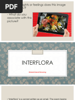Analyzing "Interflora" by Susan Hamlyn | PDF | Poetry | Stanzaic Form