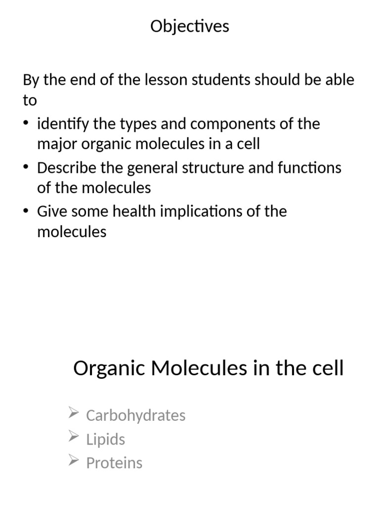 LECTURE 2 Macromolecules in The Cell | PDF | Carbohydrates | Lipid