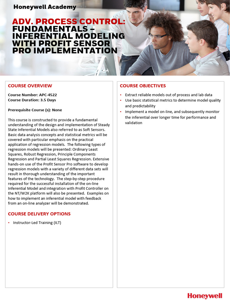 Honeywell Forge Inferential-Modeling-With-Profit-Sensor-Pro-Implementation | PDF