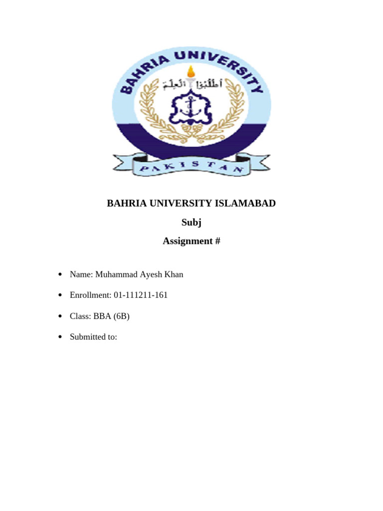 Assignment Format Pdf 5186