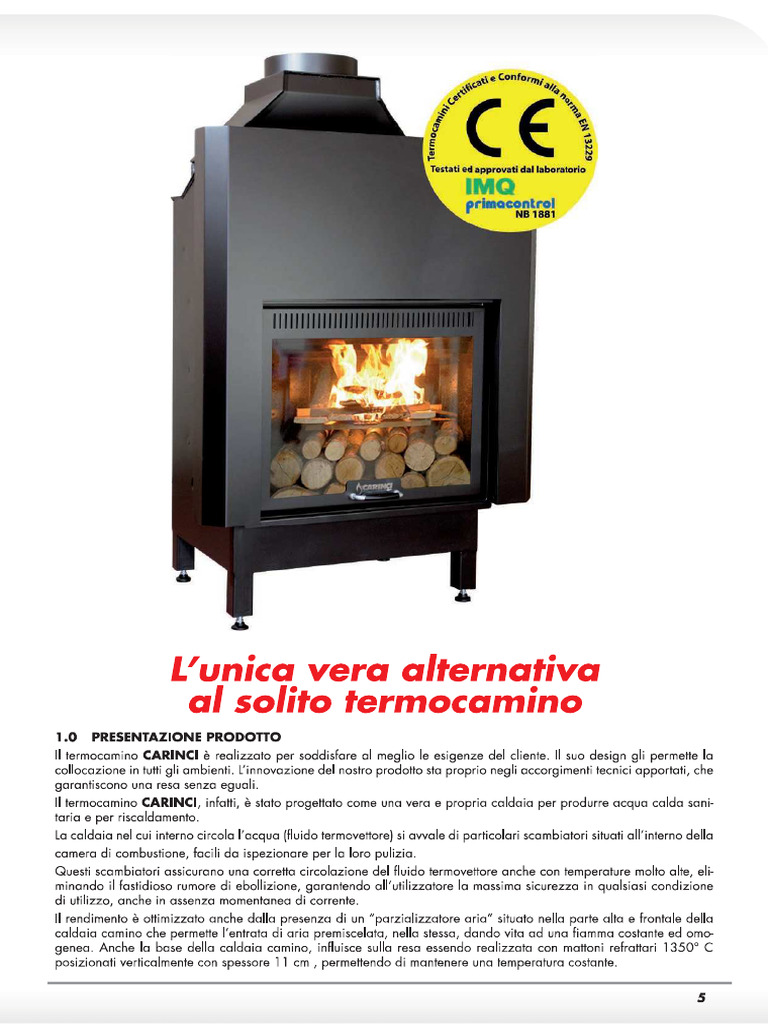 Manuale D'uso Termocamino Innovativo 2016-23 - Web | PDF