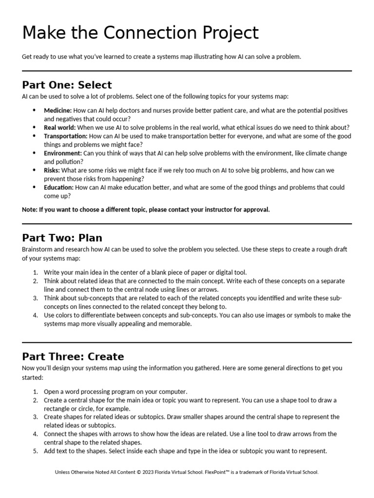Make the Connection Project (1) | PDF | Artificial Intelligence ...