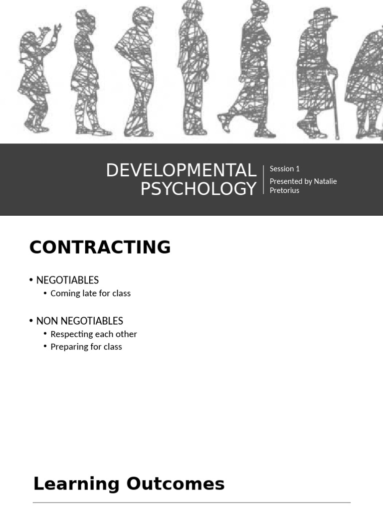 Session 1 Introduction To Developmental Theories | PDF | Developmental ...