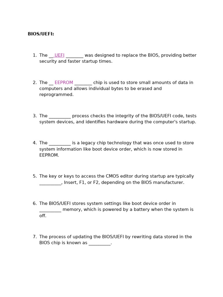 BIOS/UEFI Boot Process Guide | PDF | Bios | Booting