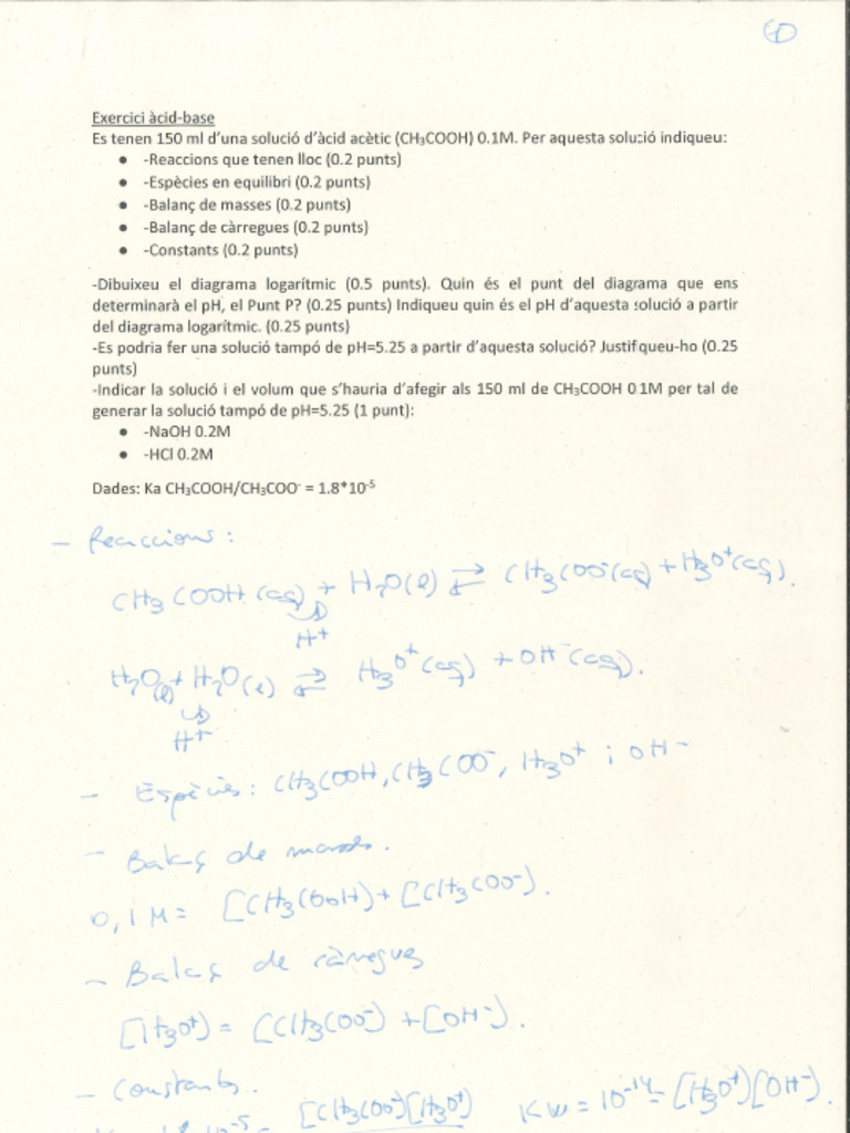 Exercici 2 - Àcid Base | PDF