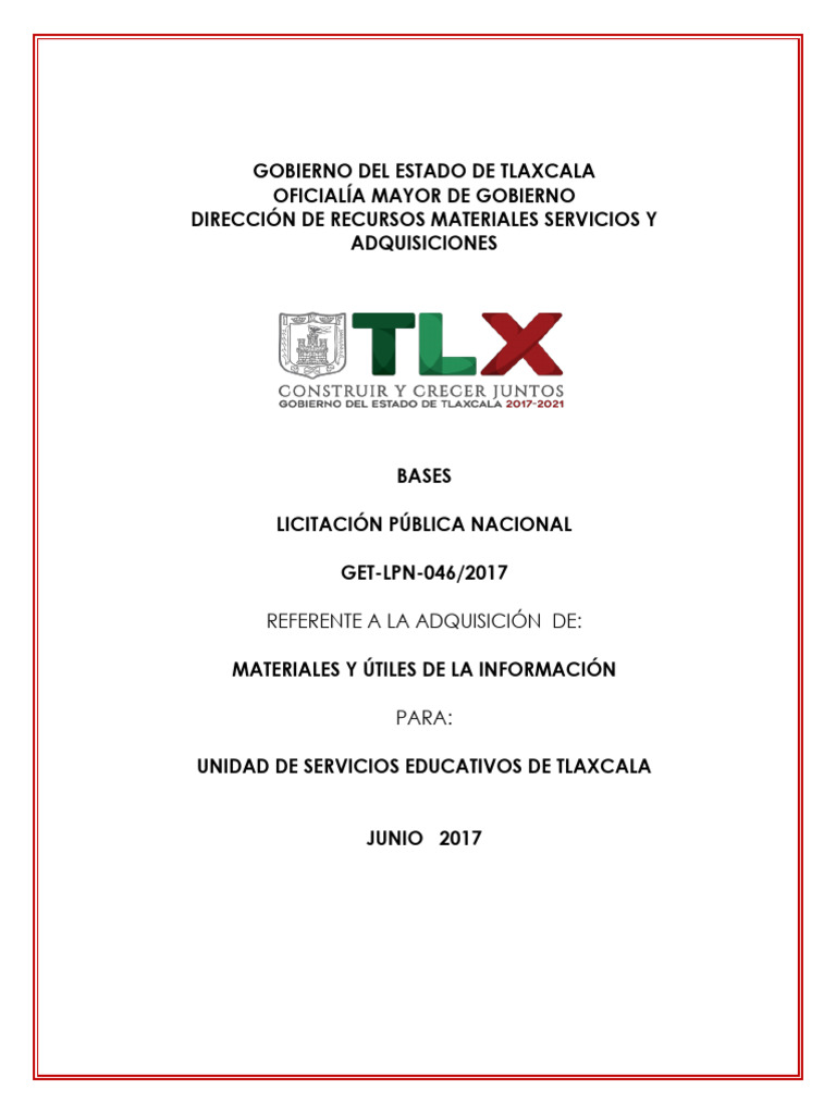 BASES LPN-046-2017. . MATERIALES%2C %C3%9ATILES Y EQUIPOS MENORES DE ...
