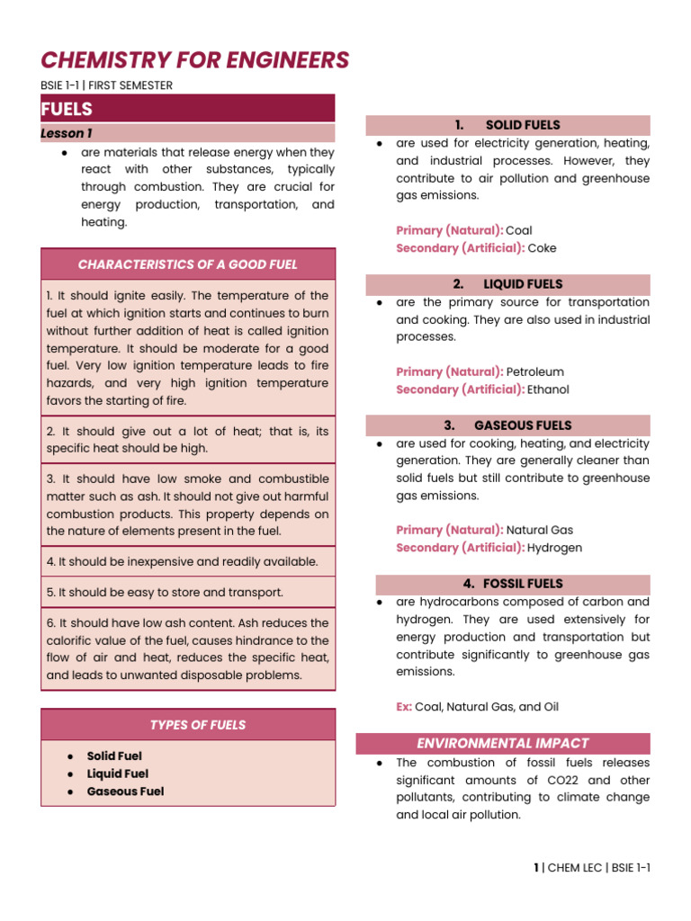 Chem Lec | PDF | Fuels | Polymers