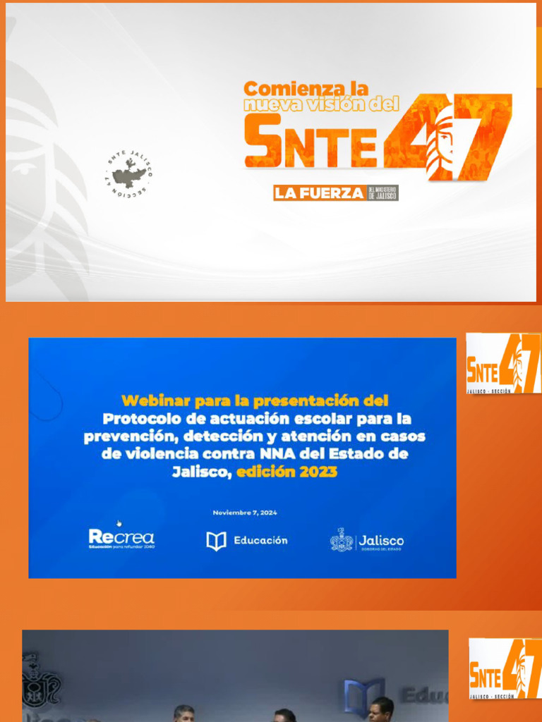 Presentación Snte Protocolos - 2025 | PDF | Violencia