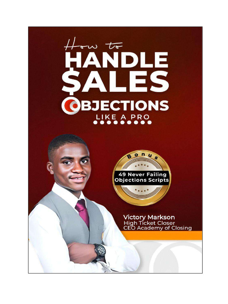 How To Handle Sales Objections Like A Pro | PDF | Sales | Prices