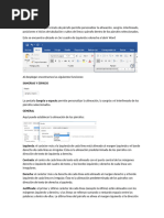 Tipos de interlineado en Word | PDF