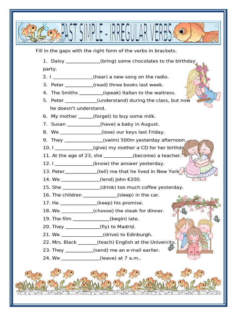 Past Simple - Error Correction | PDF