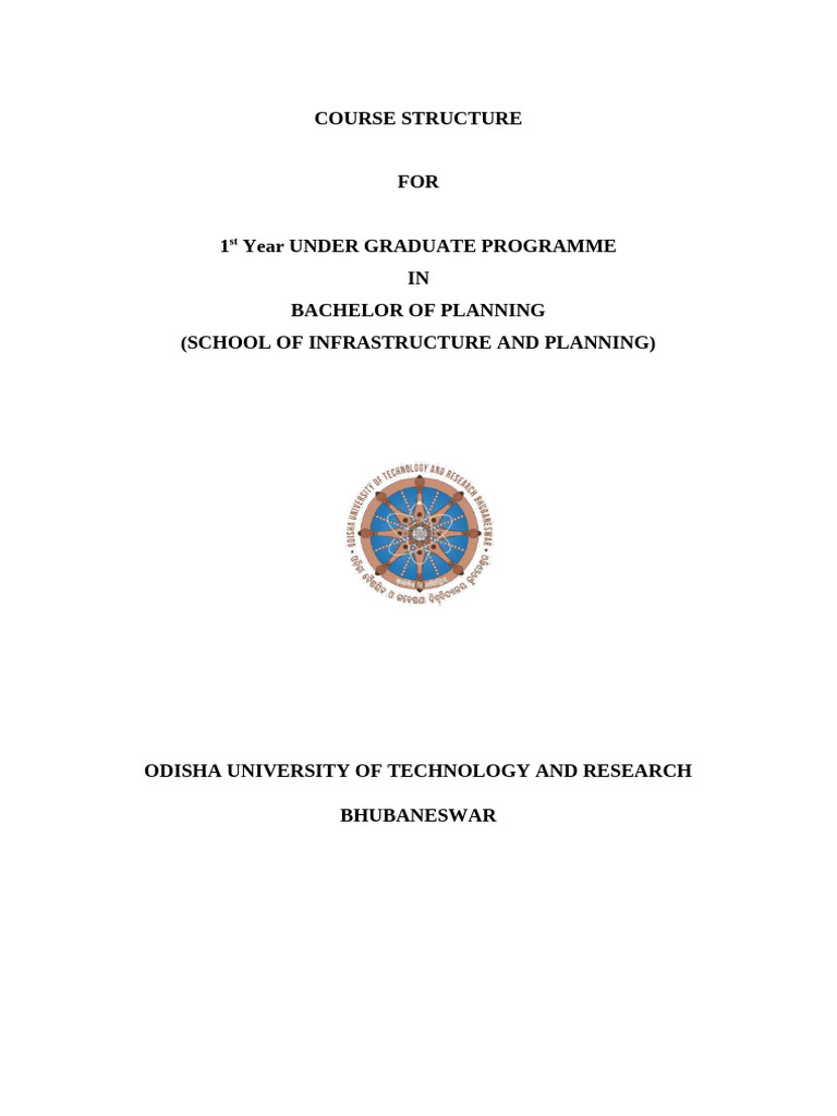 B. Plan - Final 1st Year Course Structure - A.Y. 2023-24 | PDF ...
