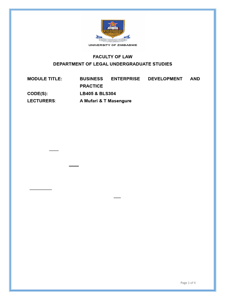 Business Enterprise Development & Practice - Group Presentation ...