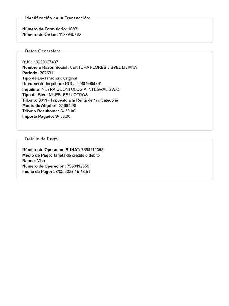 Transaccion 1683 2025-01 | PDF