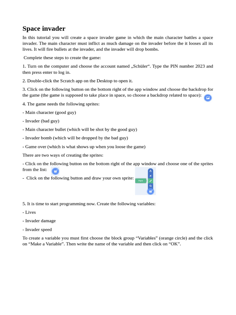 Space Invaders | PDF