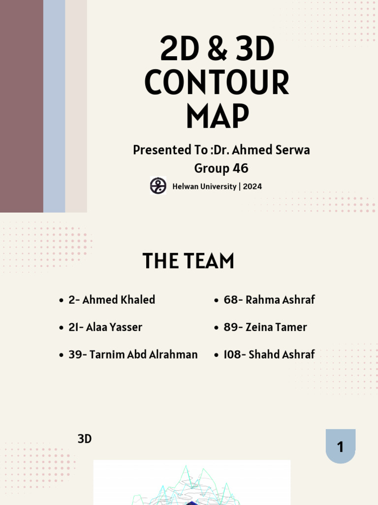 2D & 3D Contour Map | PDF