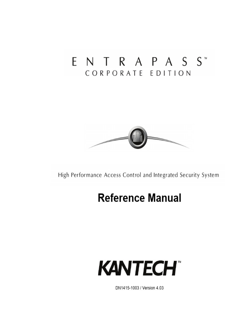 EntraPass CE 4.03 Reference Manual DN1415 1003 en | PDF | License ...