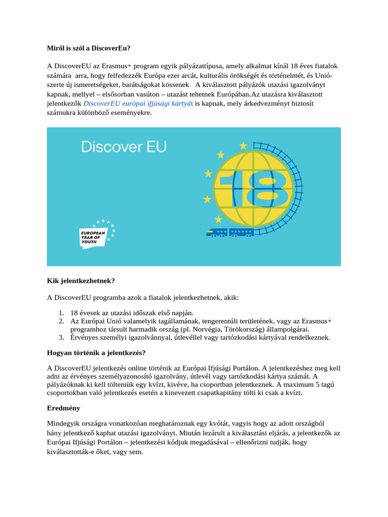 Discover Eu | PDF