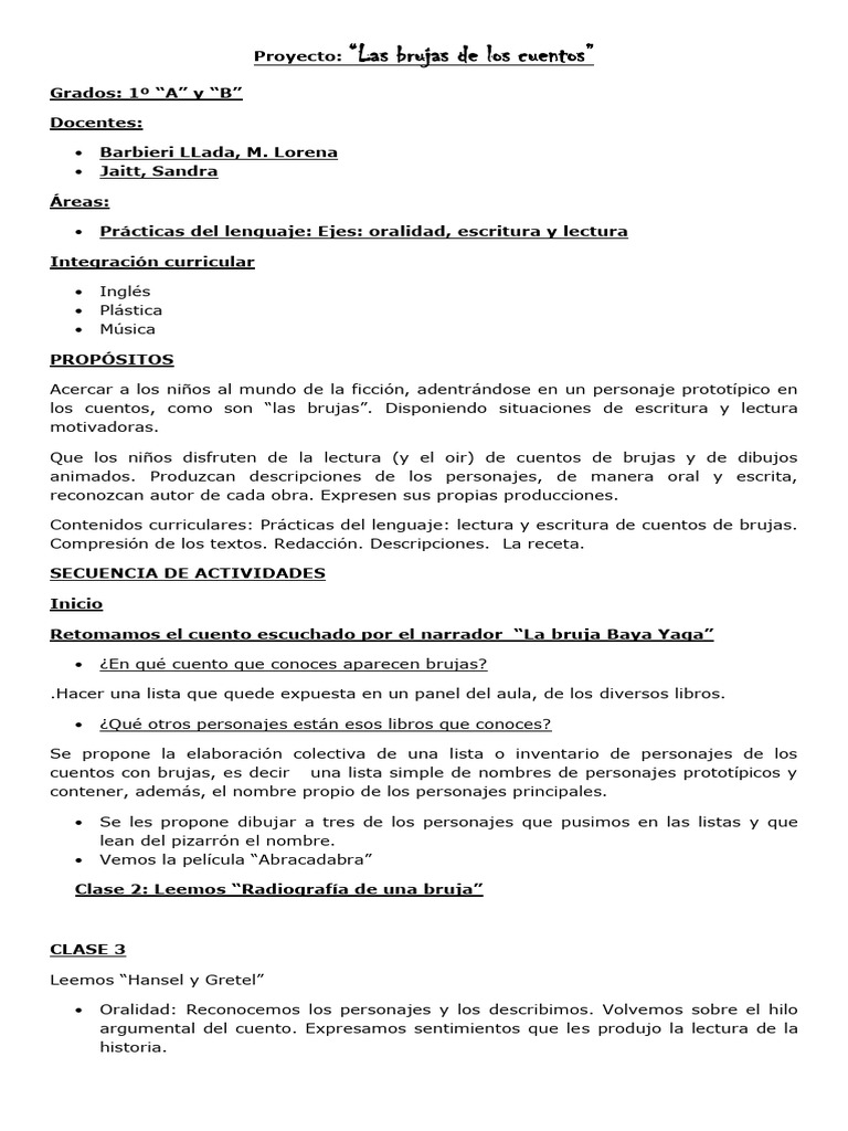 Proyecto Brujas | PDF | Dorothy Gale