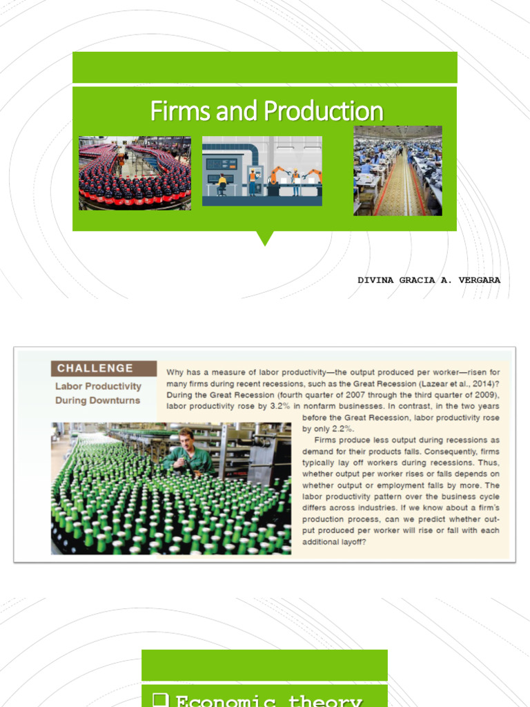 Chapter III - Firms and Production | PDF | Labour Economics | Factors ...