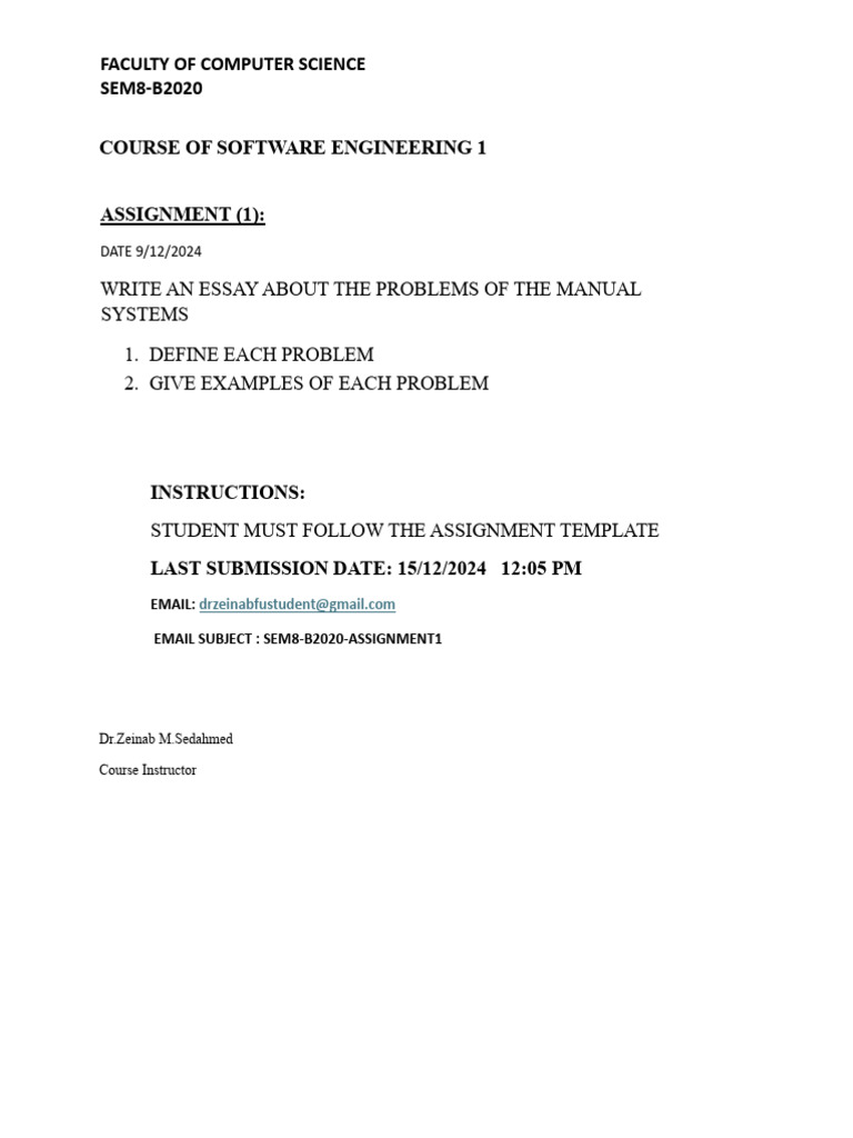 Sad1 Assignment 1 | PDF