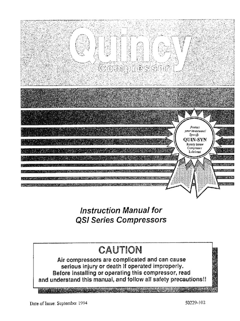 Quincy QSI 500 | PDF