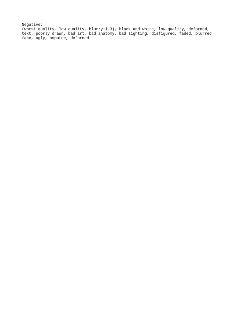 Prompt Negative | PDF