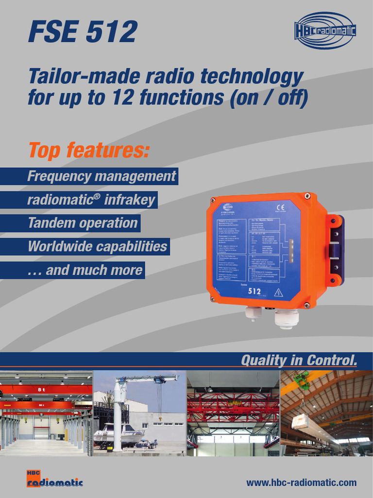 FSE 512 Bedienungsanleitung | PDF | Manufactured Goods | Electrical ...