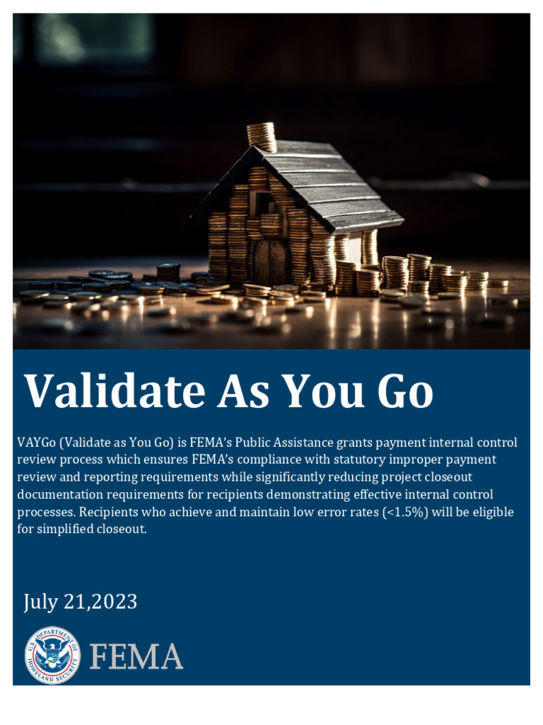Fema - Pa Validate As You Go Guide | PDF