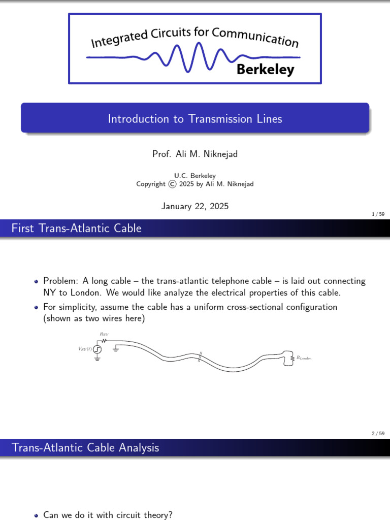 Lect2 Blank | PDF | Electrical Network | Transmission Line