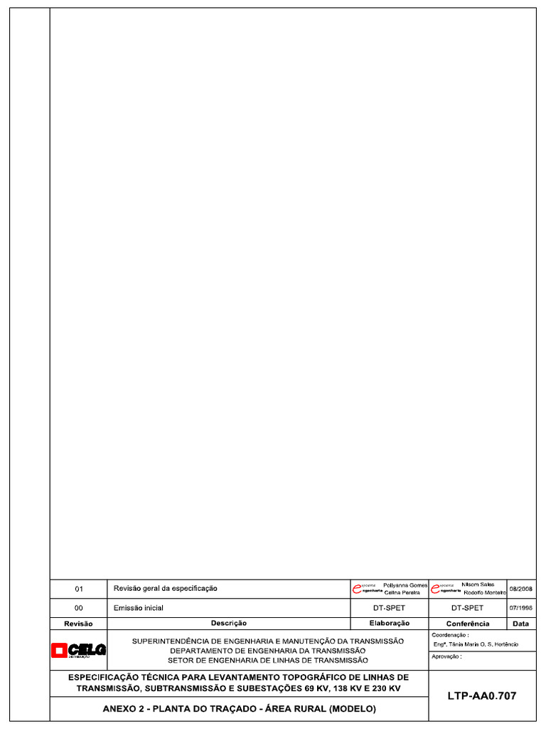 Anexo 2 - Capa - Planta Do Traçad | PDF