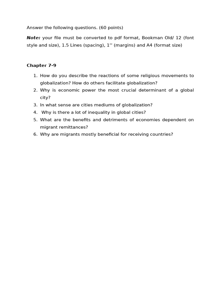 GE4 - Final Assignments | PDF