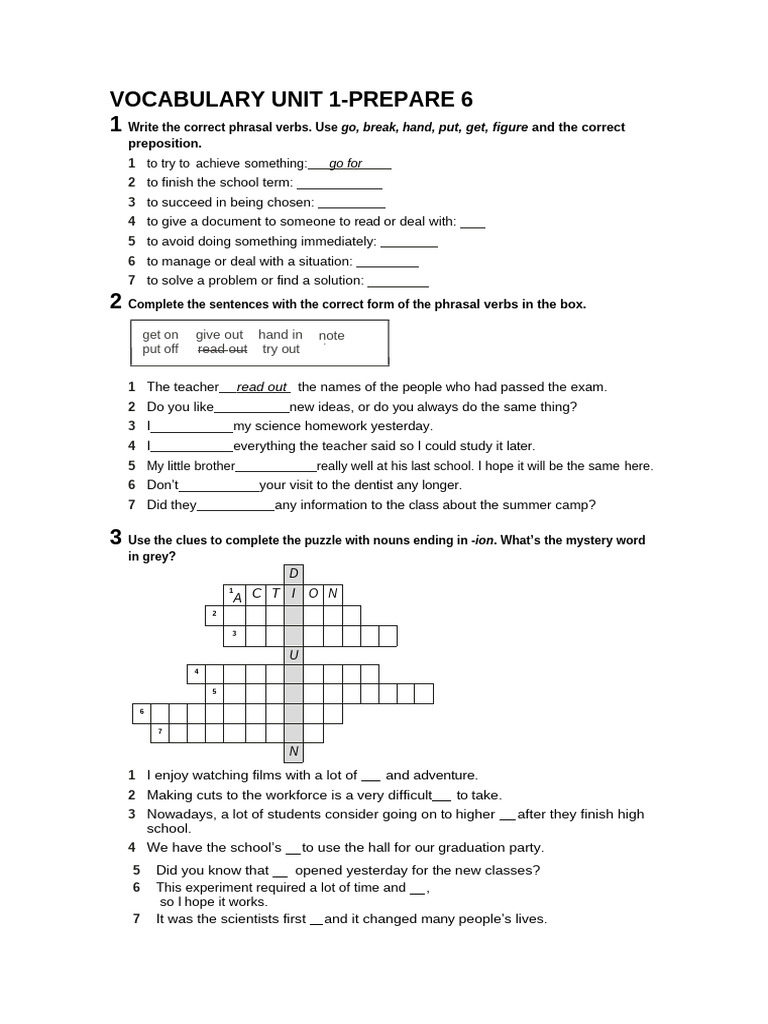 VOCABULARY UNIT 1 | PDF | Linguistic Typology | Syntax