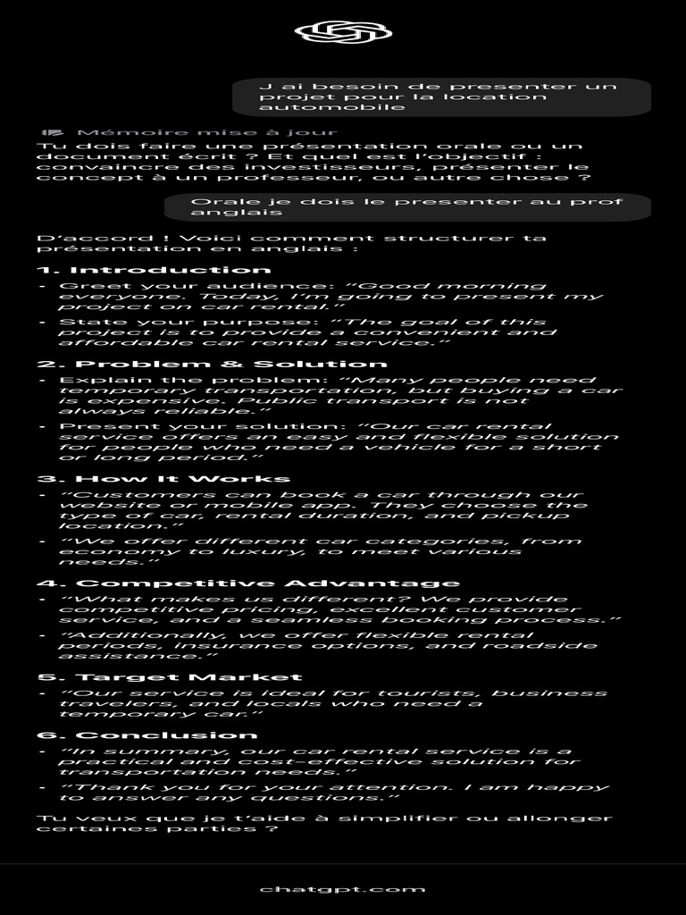 Projet Location Automobile | PDF