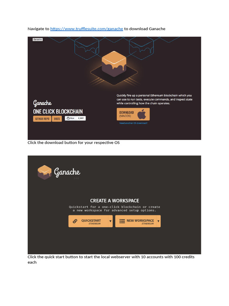 Ganache Quick Start Guide | PDF