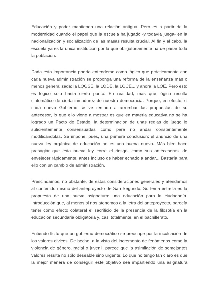 Educación y ciudadanía: dilemas filosóficos | PDF | Democracia ...