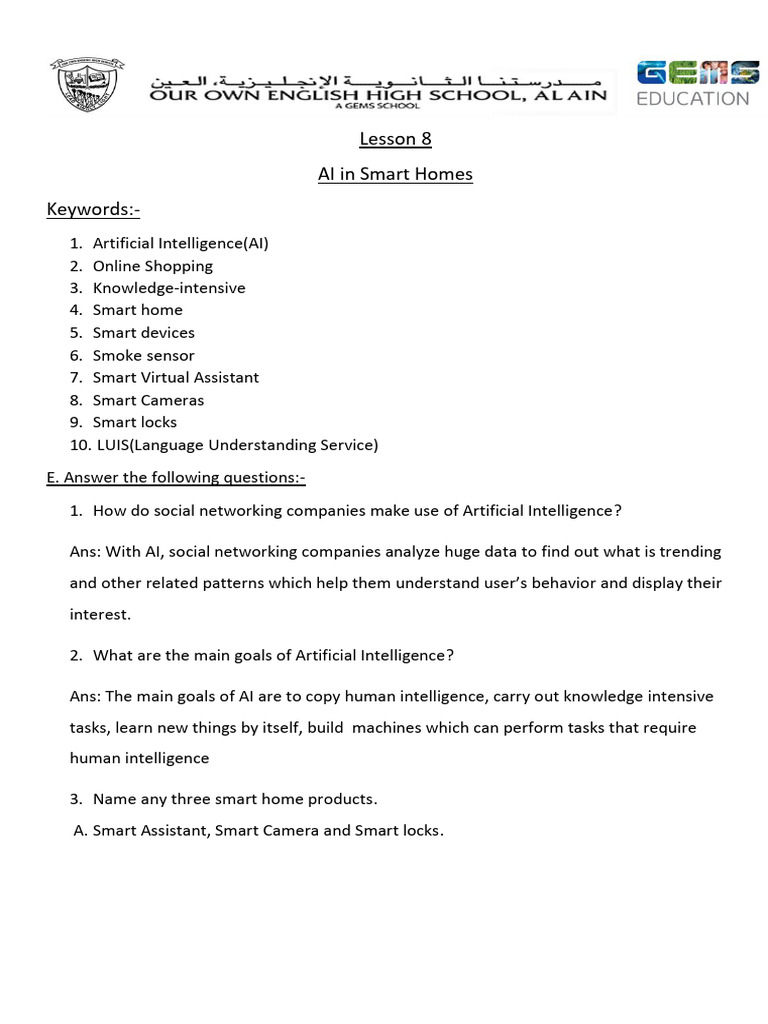 AI Applications in Smart Homes | PDF | Artificial Intelligence ...