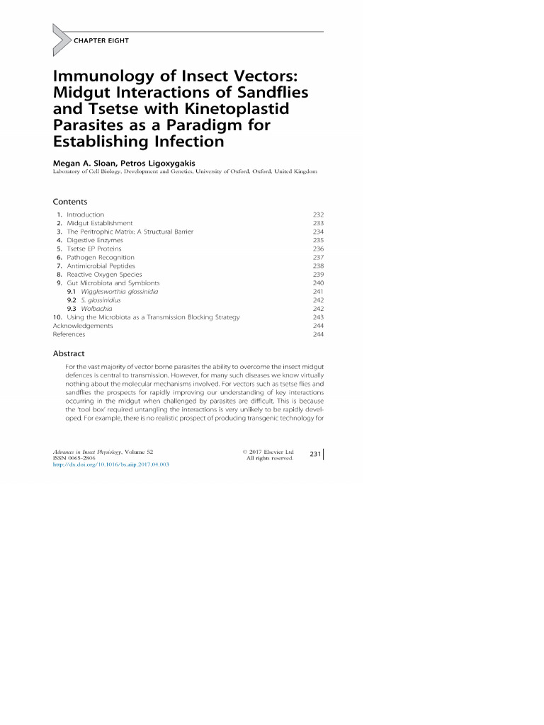 Immunology of Insect Vectors_ Midgut Interactions of Sandflies and ...