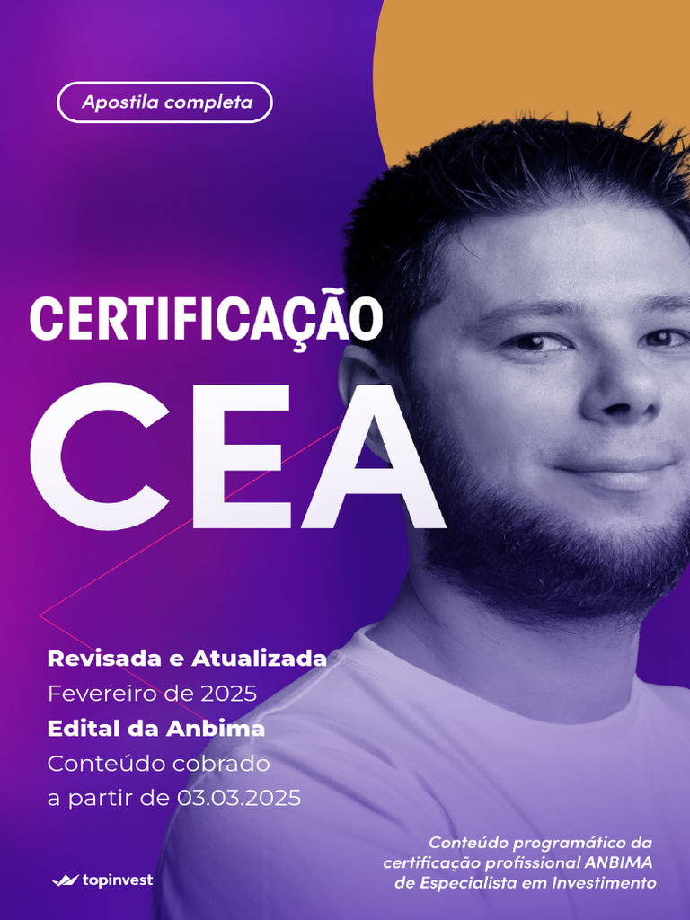 Material TopInvest CEA Da Anbima | PDF | Valor Presente líquido ...