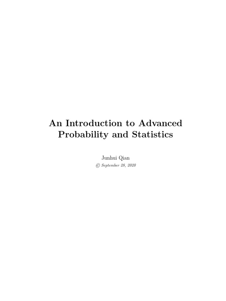 book (1) | PDF | Random Variable | Probability Distribution