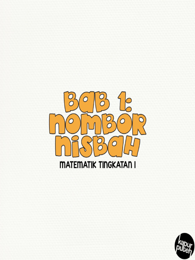 Nota Ringkas Matematik Ting.1 | PDF