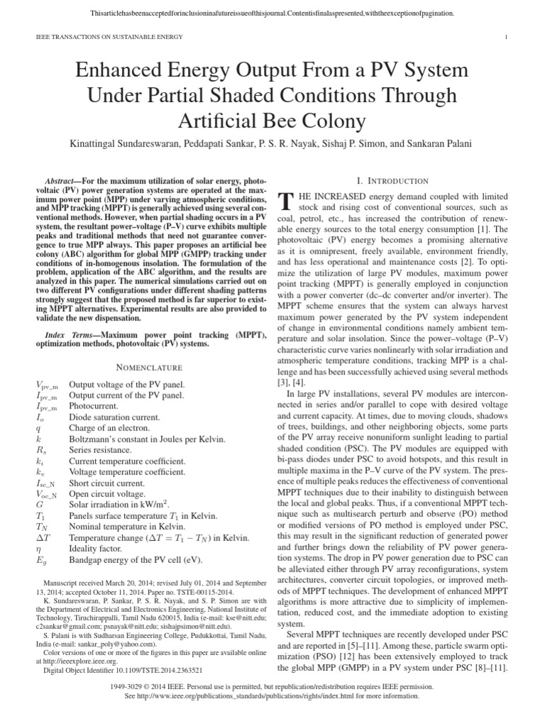 2015 - Enhanced Energy Output From A PV System Under Partial Shaded Conditions Through ...