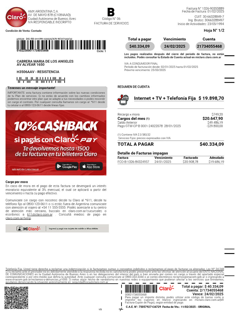 Factura claro 1734055468 02 2025 PDF