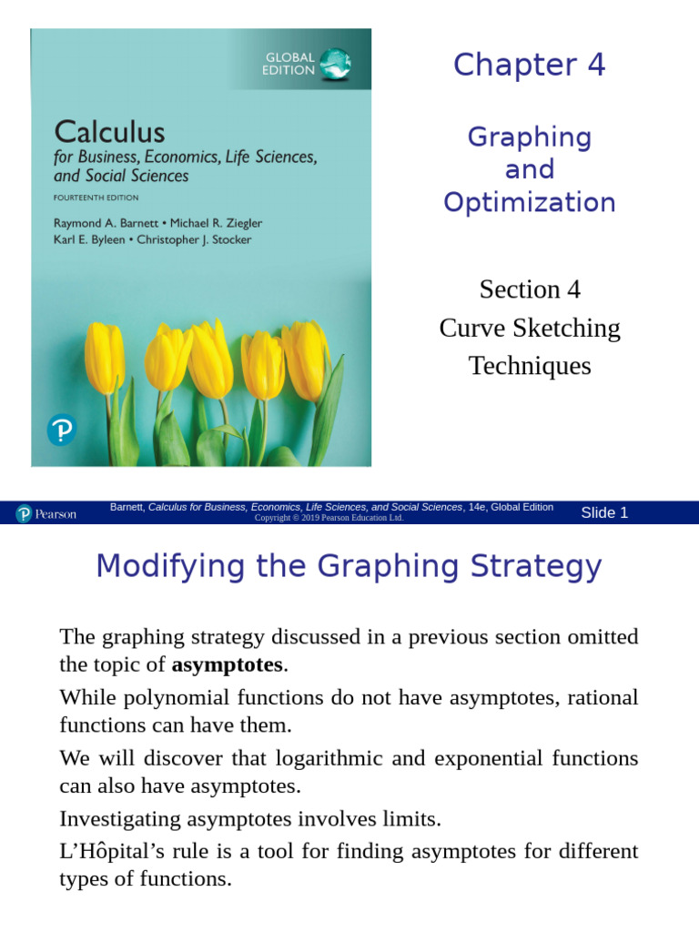 Chapter 4 - Section 4.4 - Curve Sketching Techniques | PDF | Asymptote | Function (Mathematics)