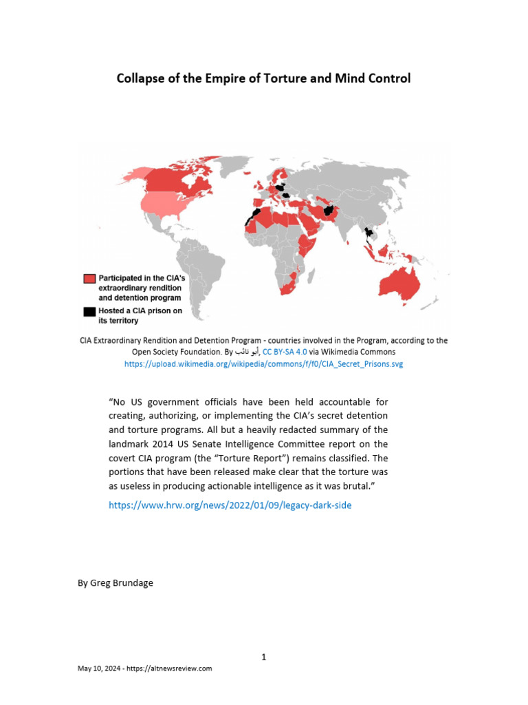 Collapse of The Empire of Torture and Mind Control | PDF | Detention (Imprisonment) | Police
